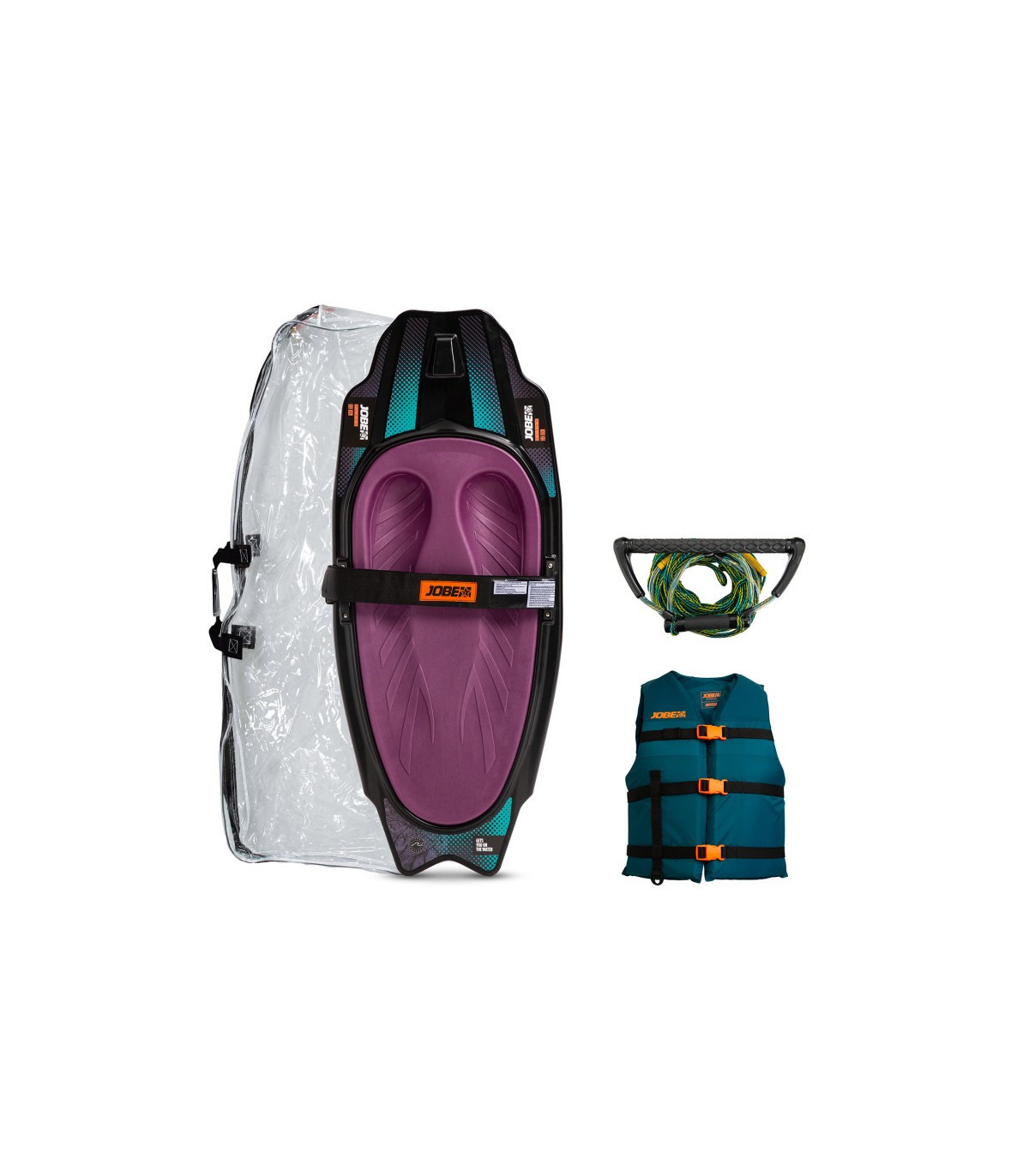 Jobe Slash Kneeboard Sunset Purple Package